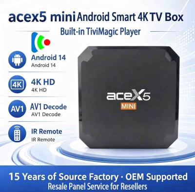 China Ultra HD 4K Streaming Player Google Android 14 TV Box For Home Entertainment for sale