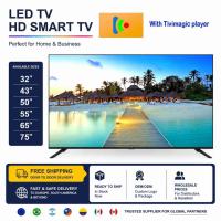 China Free Shipping Smart LED TV Wholesale 4K UHD With Tivimagic player for Europe South America Distributors for sale