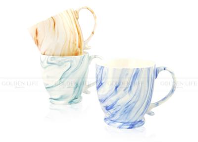 China 490ml Custom Coffee Mugs Blue Glazed High Temperature Firing For Water Milk Tea for sale