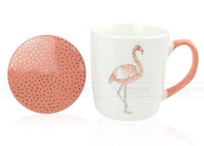 China Flamingo Custom Coffee Mugs Unique Pattern Portable Gift With Handle for sale