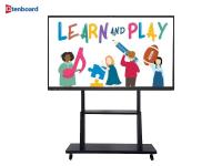 China 75 Inch Interactive Whiteboard with Dual OS Android 16 Windows 11 Pro and AI Meeting Minutes for Corporate Conference Rooms for sale