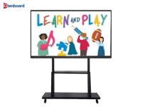 China 75 Inch Interactive Whiteboard with Dual OS Android 16 Windows 11 Pro and AI Meeting Minutes for Corporate Conference Rooms for sale