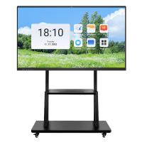 China 65 Inch 4K LCD Touch Screen Interactive Whiteboard with 20 Points IR Multi Touch for Education and Meetings for sale