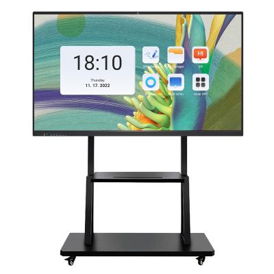 China Qtenboard 65 Inch Interactive Whiteboard with 4K Resolution 20-Point Touch and Android 14.0 OS for Smart Classrooms for sale
