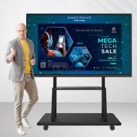 China Qtenboard 55-110 Inch 4K Resolution Interactive Smart Board with 40-50 Touch Points and Android 14.0 OS for sale