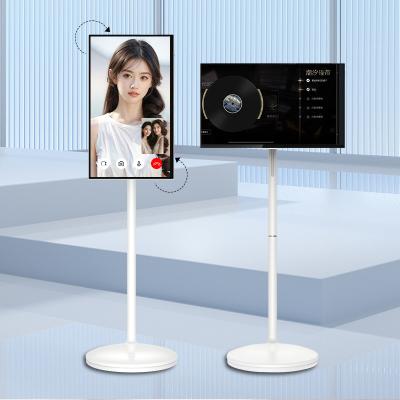 China 21.5 Inch Portable TV Tablet with 1080p Full-HD Smart Touch Screen and Built-In Battery Mobile TV on Wheels for sale