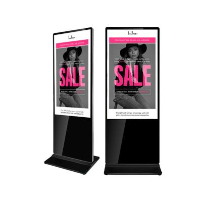 China 55-75 Inch 4K Ultra HD Interactive Kiosk with Cloud-Based CMS and Energy-Efficient LED Touch Screen Digital Signage for sale