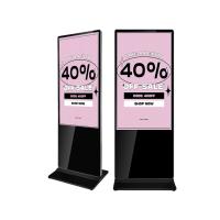 China 43 Inch Floor Stand Digital Signage with 1920*1080 Resolution and LED Backlight for Advertising Display for sale