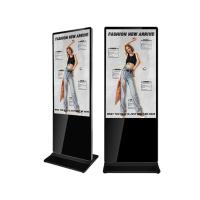 China 55 Inch Indoor LCD Display Kiosk with 1920x1080 Resolution Android Display Floor Standing Digital Signage for sale