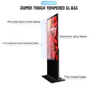China 55 Inch Indoor LCD Display Kiosk with 1920x1080 Resolution Android Display Floor Standing Digital Signage for sale