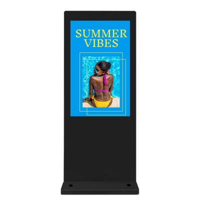 China 75 Inch Outdoor LCD Display 4K HD Network Digital Signage Advertising Screen for Banks and Education for sale