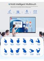 China 55-110 Inch 4K LCD Interactive Touch Panel with Android 14 for Schools and Classrooms for sale