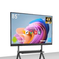 China 86'' 4K Screen Interactive Smart Board with 40-50 Touch Points and Android 14 System for Classroom Teaching for sale