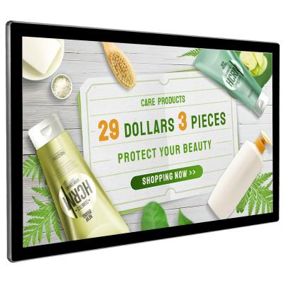 China 4K Resolution Energy Saving Wall Mount Digital Signage LCD Display for Indoor Advertising for sale