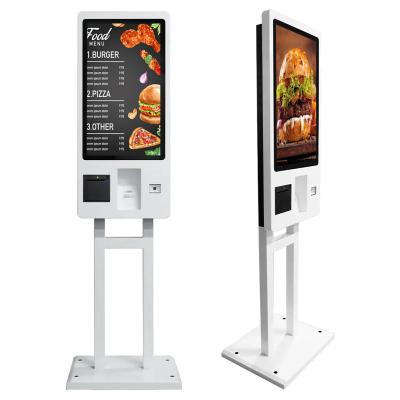 China 10-Point Capacitive Touch Screen Kiosk with Centralized CMS Control and IP54-Rated Casing for Self-Service Ordering for sale