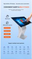 China 55-65 Inch Android 14 Dual System Portable Self-Service Touchscreen Kiosk for Malls Banks and Airports for sale
