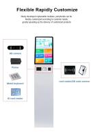 China 10.1-65 Inch Self-Service Kiosk with 3840x2160 Resolution and 178° Viewing Angle for Queue Management System for sale