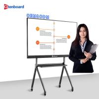 China Qtenboard 4K Interactive Whiteboard with 40-50 Touch Points and Multi-Language Support for Smart Digital Classrooms for sale