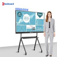 China Qtenboard 4K Resolution Interactive Whiteboard with 40-50 Touch Points and Multi-Language Support Smart LCD Display for sale