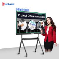 China Portable 50 Point Touch 4K Ultra HD Interactive Digital Whiteboard and Smart Board for Dynamic Engagement for sale
