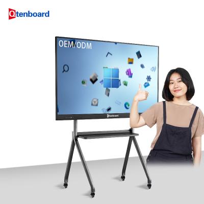 China Zero-Bonding Technology 4K Interactive Digital Whiteboard with 40-50 Touch Points for Dynamic Engagement for sale