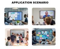 China 4K Resolution Interactive Flat Panel with 40-50 Touch Points and Wi-Fi 6/5G Support for sale