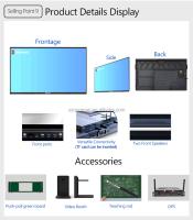 China Qtenboard 65 Inch 40 Touch Points 4K Resolution Android 14 Interactive Smart Board for Education and Office for sale