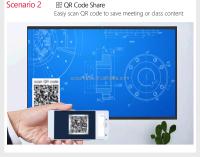 China Qtenboard 98 105 110 Inch Interactive Flat Panel Smart Digital Whiteboard with 4K Resolution 40-50 Touch Points and 4mm Tempered Glass for sale