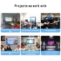 China 4K LCD Touch Screen Interactive Flat Panel with 40-50 Touch Points and Smooth Writing Digital Whiteboard for sale