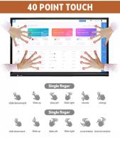 China Interactive Flat Panel with Android Windows Dual System 40-50 Touch Points and 4K Ultra HD Display for sale