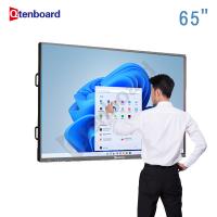 China High Brightness 400cd/m² Dual CPU Live Annotation Interactive Digital Whiteboard with 40-50 Touch Points for sale