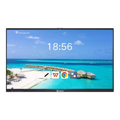 China 4K Resolution Interactive Smart Board with 40-50 Touch Points and Android 14 + Windows i5/i7 for Education and Meetings for sale