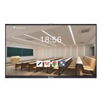 China 55-110 Inch 4K Resolution Interactive Smart Board with 40-50 Touch Points and Tempered Glass Digital Whiteboard for sale