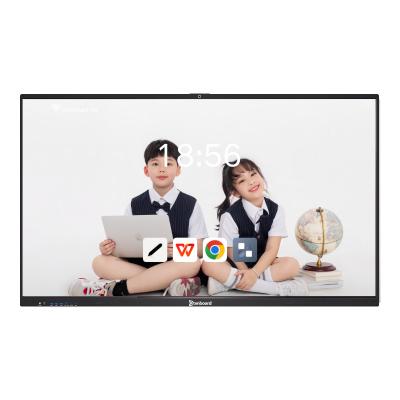 China High-Precision 4K Resolution Interactive Whiteboard with 40-50 Touch Points and Dual OS for Education and Meetings for sale