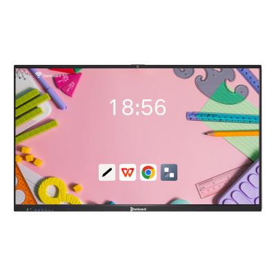 China 4K Ultra HD Interactive Smart Board with 40-50 Touch Points and Dual OS for Education and Meetings for sale