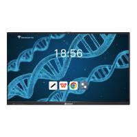 China 4K 50 Point Touch Screen 1MM Zero Bond Tempered Glass Interactive Whiteboard Smart Board for sale