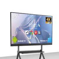 China Wireless Connectivity 4K Resolution Interactive Whiteboard with 40-50 Touch Points for Education and Office for sale