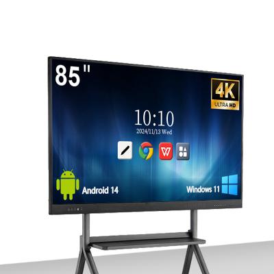 China 4K Ultra HD Interactive Digital Whiteboard with 40-50 Touch Points for Multi-User Collaboration for sale