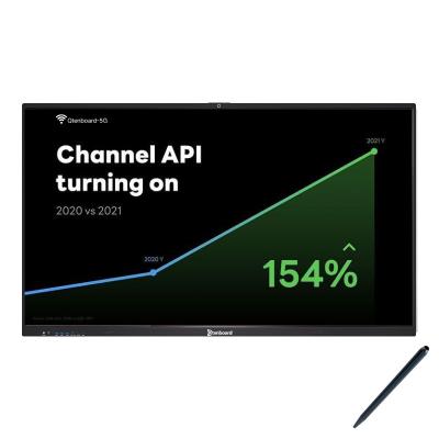 China Qtenboard 4K Ultra HD Interactive Smart Board with 40-50 Touch Points and Dual OS for Conference and Education for sale