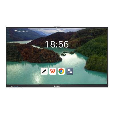 China Interactive Smart Board with Anti-glare A+ Screen Android 14 and 4K Resolution for Classroom and Office for sale