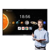 China Android 14 System 4K Resolution Interactive Smart Board with 40-50 Touch Points for Education and Office for sale