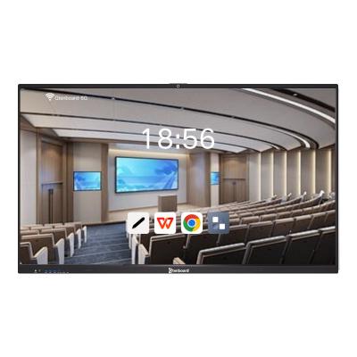 China 65 75 86 Inch Interactive Smart Board with 40 Point Touch Screen AG Glass Eye Protection and 4K Resolution for sale