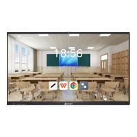 China Qtenboard 75 65 86 Inch 4K Resolution 40-50 Touch Points Dual OS Interactive Smart Board for School and Office for sale