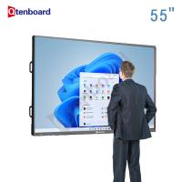 China Qtenboard 75 Inch Interactive Flat Panel with 4K Ultra HD Display 40-50 Touch Points and Dual OS for Conference and Education for sale