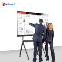 China Qtenboard 55-110 Inch 4K Resolution Interactive Whiteboard with 40-50 Touch Points and Dual OS for Education and Conference for sale