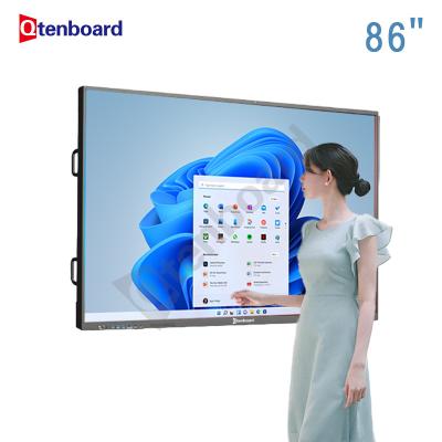 China 86 Inch Interactive Whiteboard with 4K Screen 40-50 Touch Points and Multi-Device Support for Classroom and Meeting Rooms for sale
