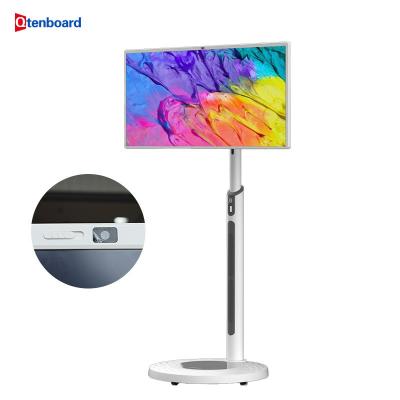 China 32 Inch Android Rechargeable Portable TV Tablet with Smart Touch Screen Stand for sale