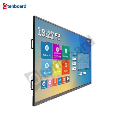 China 105 Inch 4mm Tempered Glass Smart Digital Whiteboard with Multi-User Support for Up to 9 Devices for sale