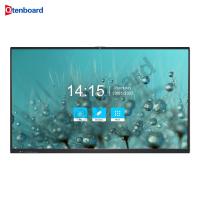China 55-110 Inch Interactive Flat Panel Smart Digital Whiteboard with Type-C Connectivity 40-50 Touch Points and 4mm Tempered Glass for sale