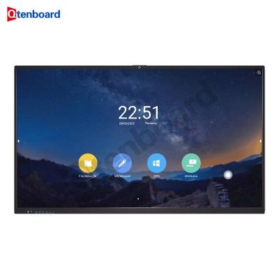 China Qtenboard 4K Ultra HD Interactive Flat Panel with 40-50 Touch Points and Dual OS for Classroom and Office for sale